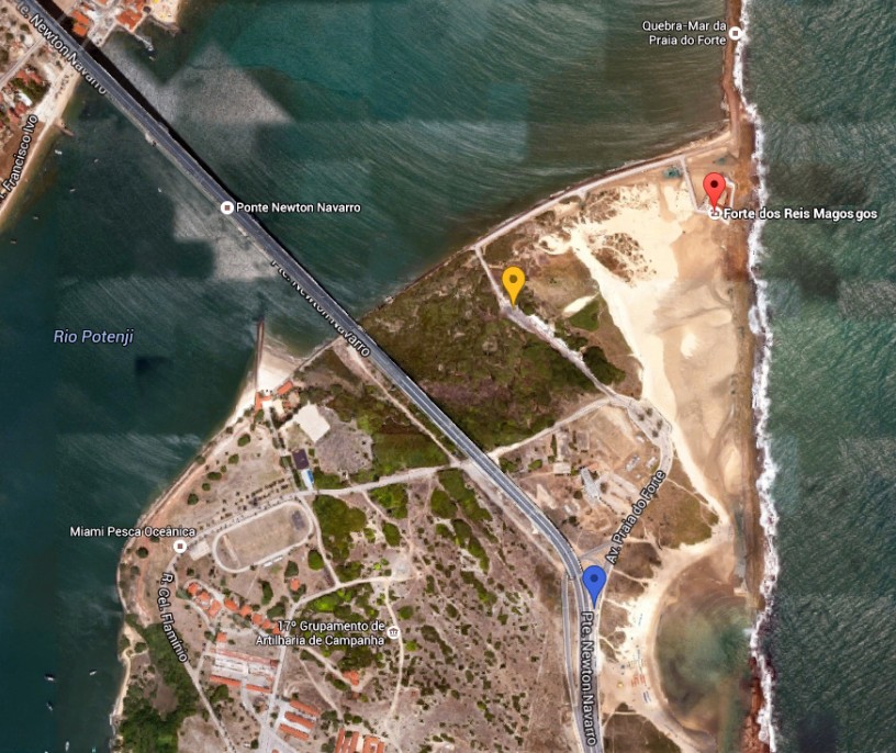 Mapa: Forte dos Reis Magos - Para Viagem