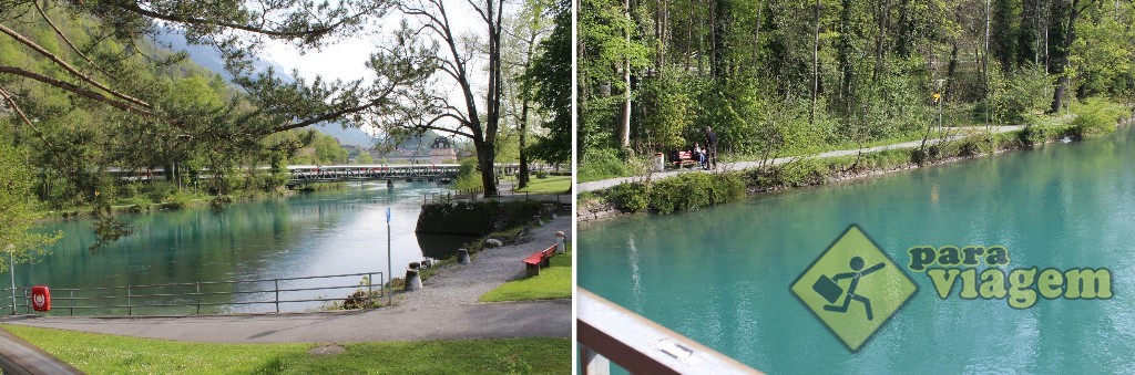 A cor incrível da água do Rio Aar - Para Viagem